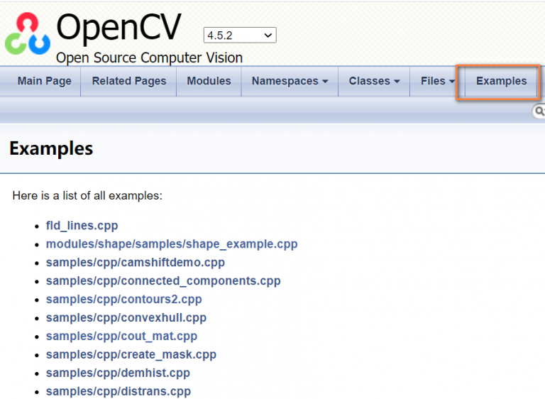如何阅读OpenCV官方文档（OpenCV教程、API文档、例程） – 桔子code